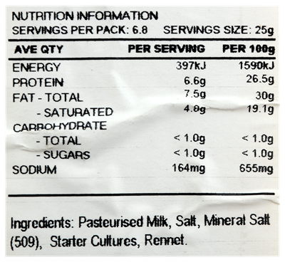 KING ISLAND CHEDDAR 170g : Fruitologist