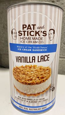 PAT AND STICK'S VANILLA LACE ICE CREAM SANDWICH : Fruitologist